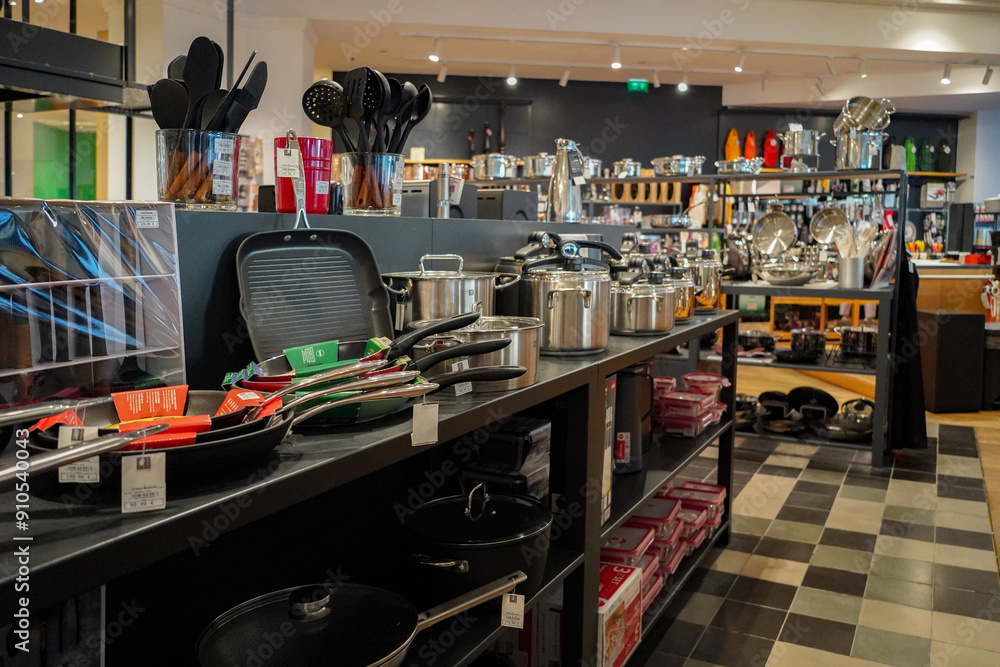 paris france 07 07 2024 : kitchenware on display at Le Bon Marché ...