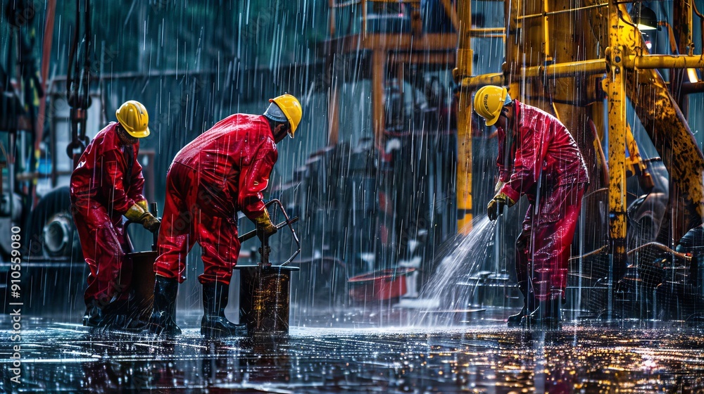 Roughnecks are responsible for repairing and maintaining oil rig ...