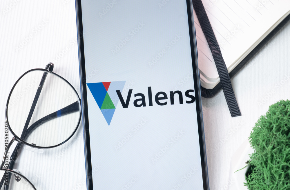 New York, USA - 1 August 2024: Valens Semiconductor Logo on Phone ...