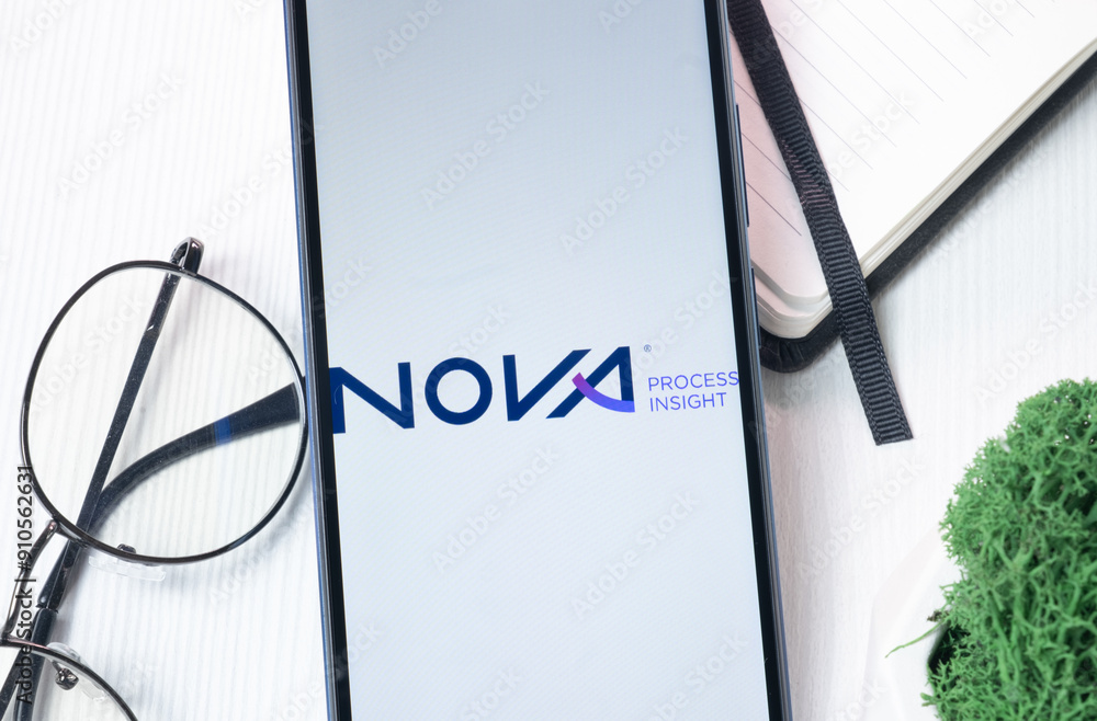 New York, USA - 1 August 2024: Nova Measuring Instruments Logo on Phone ...