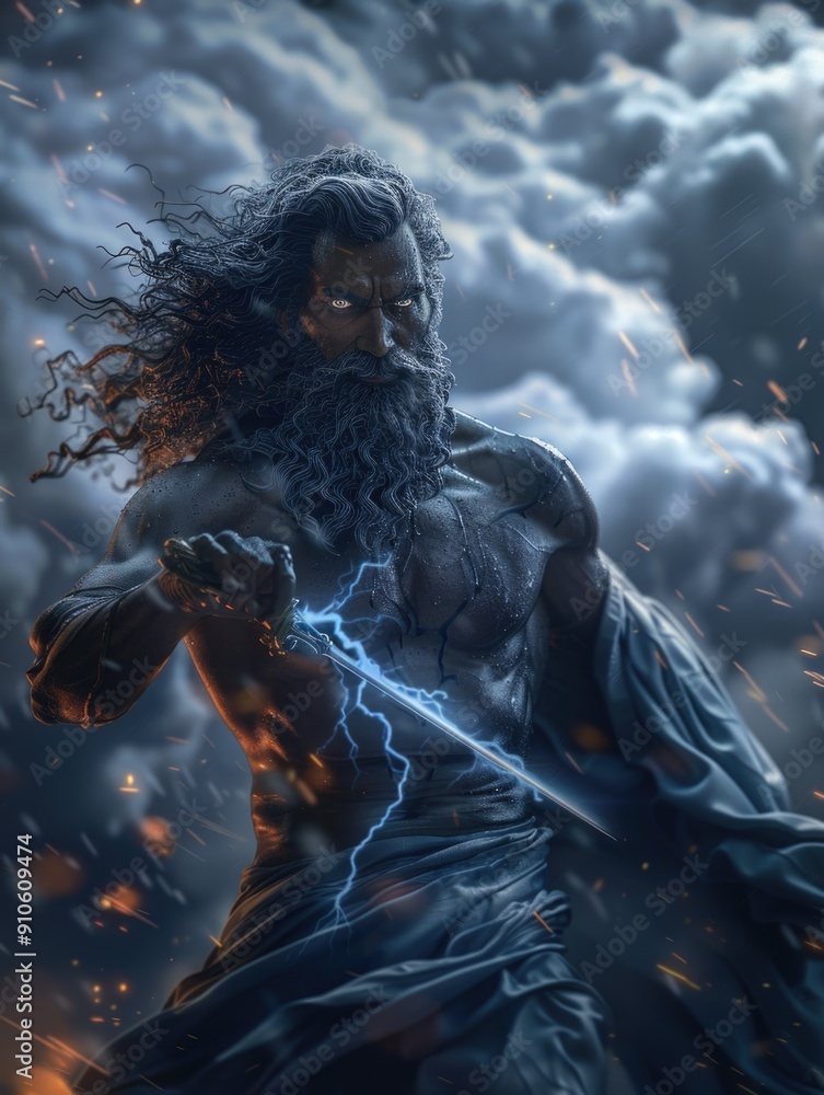Mighty Ruler: Zeus, Greek god of heavens, thunder and lightning, ruler ...