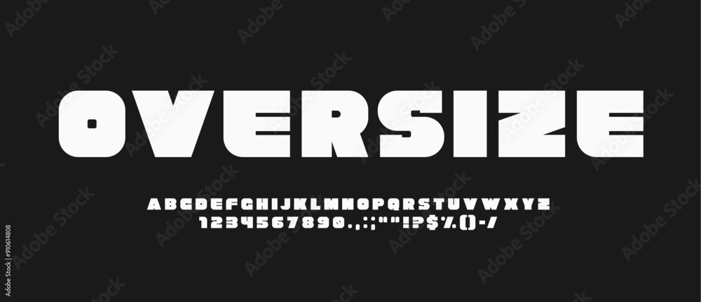 Fat font, modern bold typeface, english alphabet type vector typography ...
