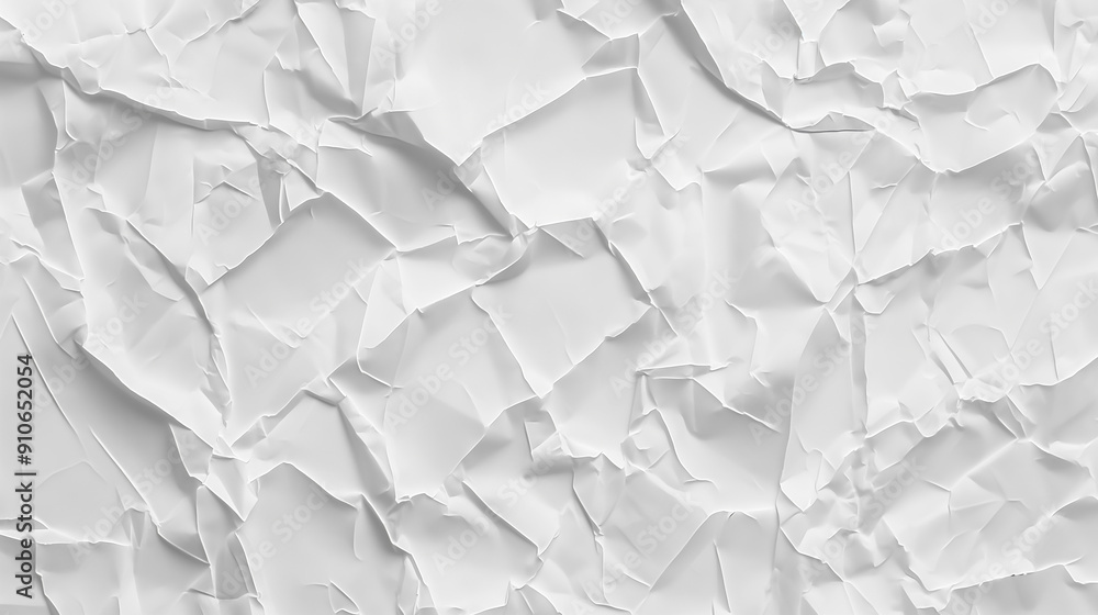 Crumpled Canvas: White Paper Texture - A high-resolution image of ...