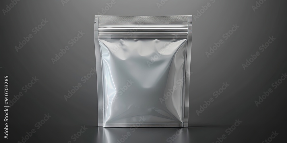 Zip bag mock-up template on studio background, zip bag, mock-up ...