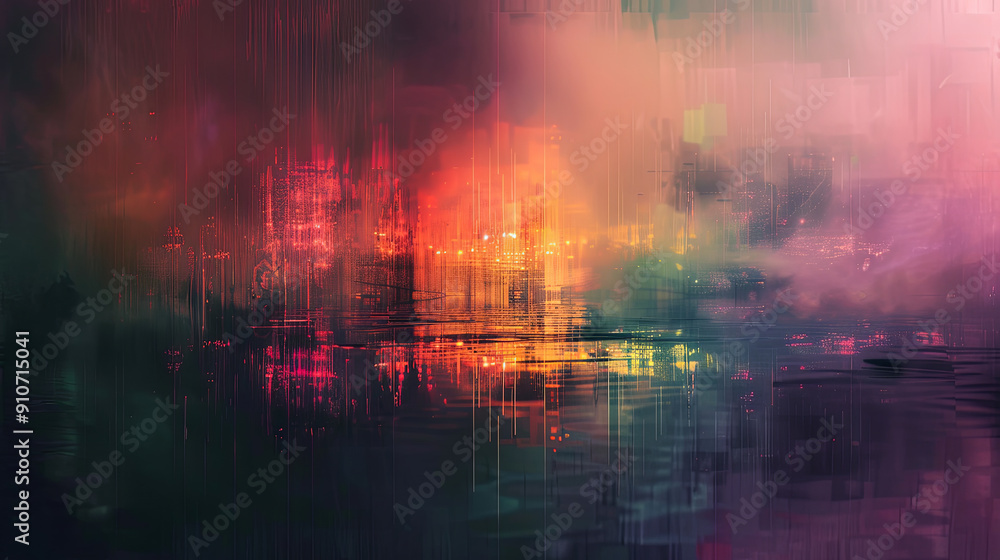 Dark abstract city night cityscape skyline urban landscape building ...