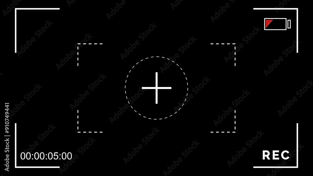 Screen Recording animation on transparent background, bland mode ...