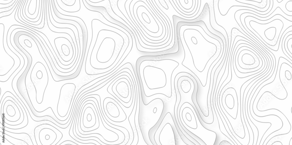 Abstract pattern with lines topographic map background. Topography and ...