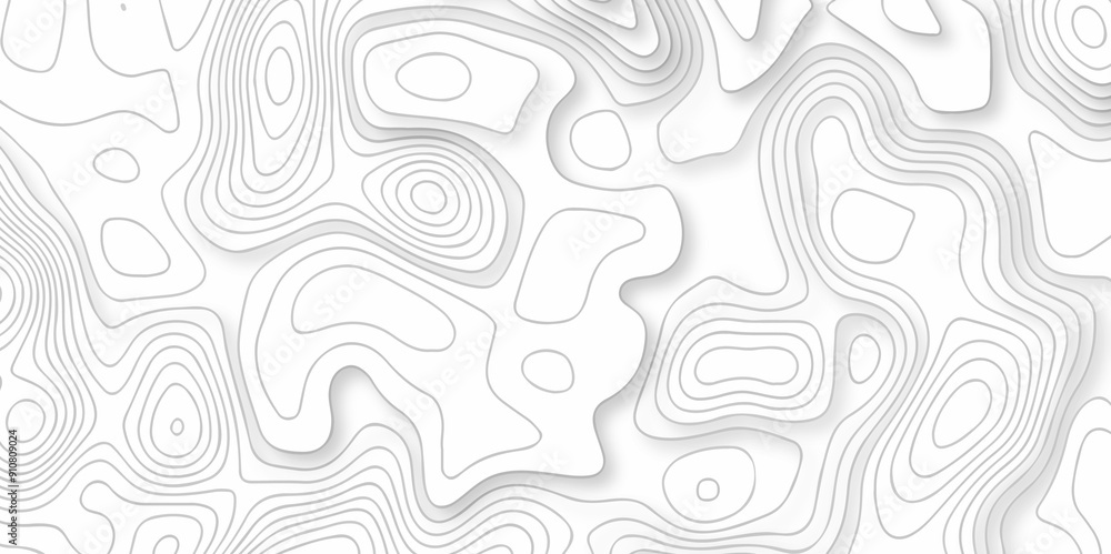 Abstract pattern with lines topographic map background. Topography and ...
