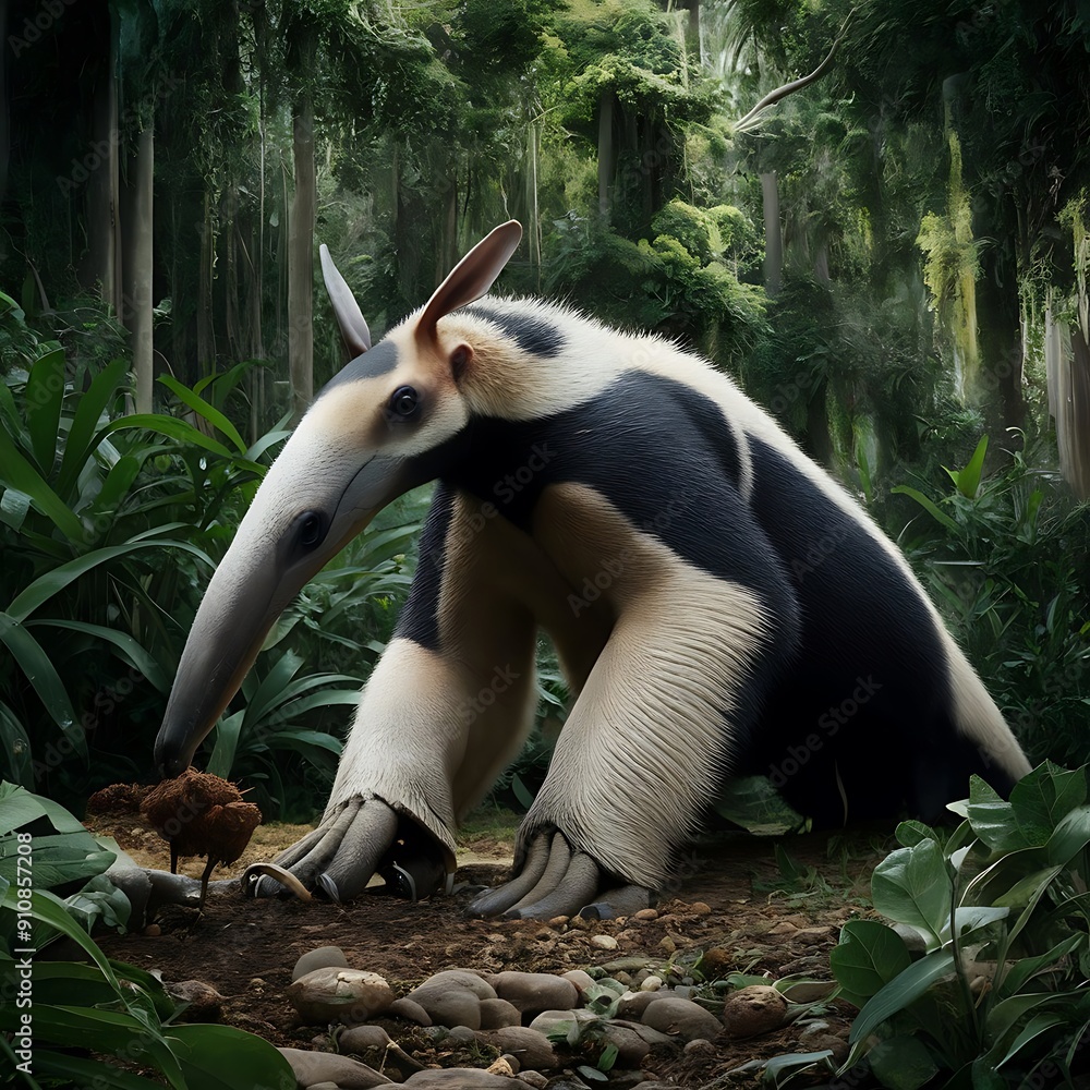 Imagine you are a giant anteater in the jungle. Detail your foraging ...