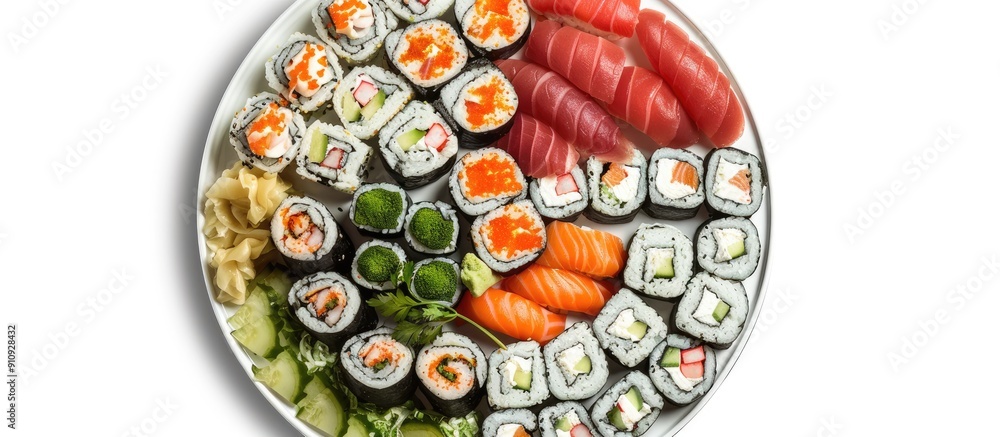 Mockup for a sushi and rolls restaurant logo with a copy space image ...