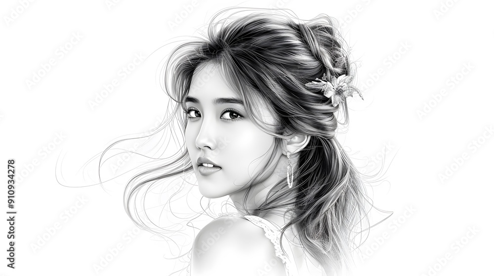 Art guide, line drawing style, delicate details, ultra-high resolution ...