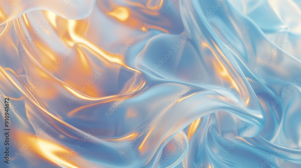 Macro glass 3d Y2K render abstract background. Transparent ...