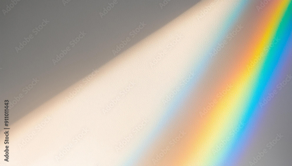 Blurred rainbow light refraction texture overlay effect for photo and ...