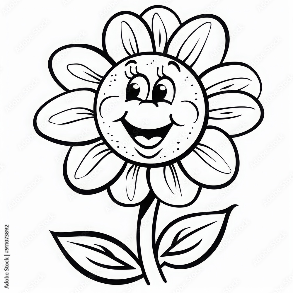 basic flower drawing for preschoolers , black line flower outline for ...