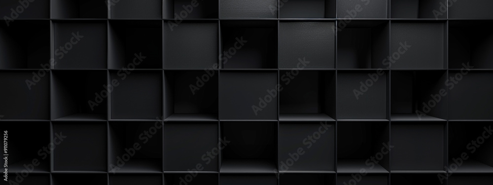 Dark squares abstract background. Realistic wall of, abstract 3d ...