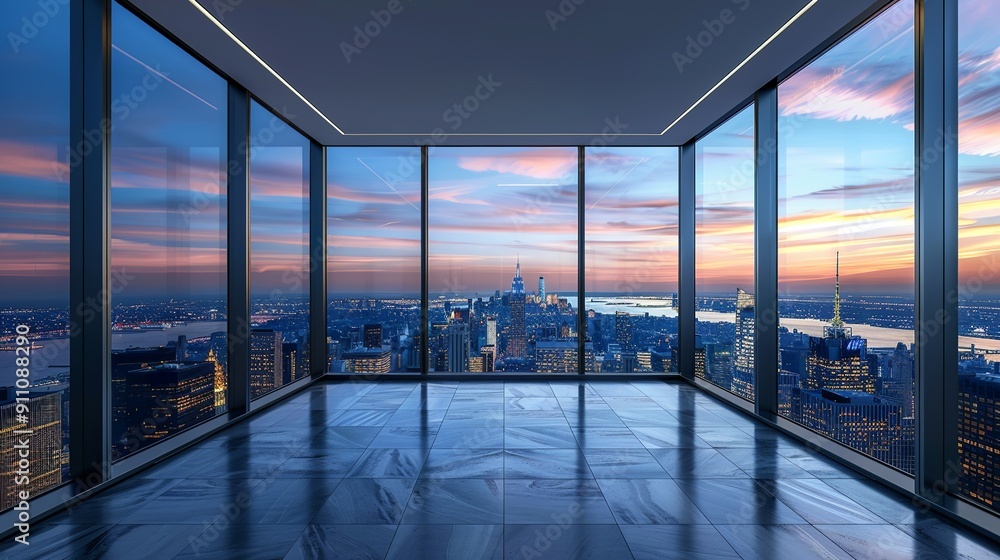 High quality virtual background for Zoom a room with floor-to-ceiling ...