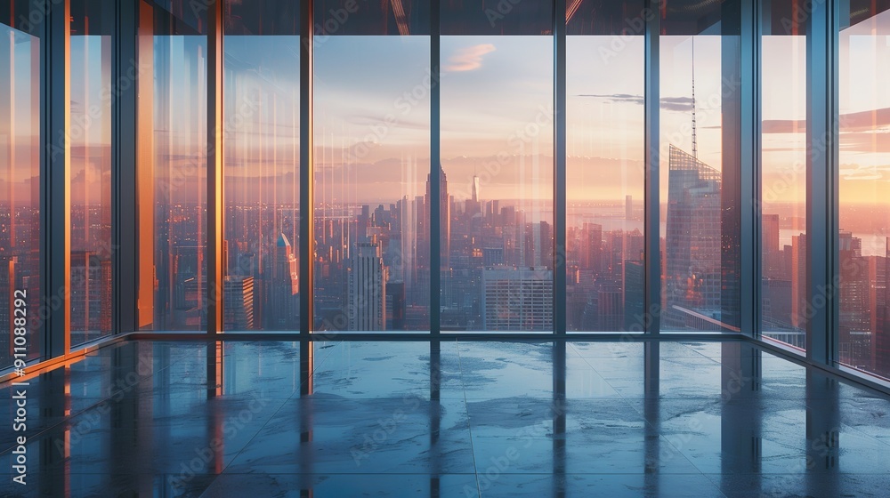 High quality virtual background for Zoom a room with floor-to-ceiling ...