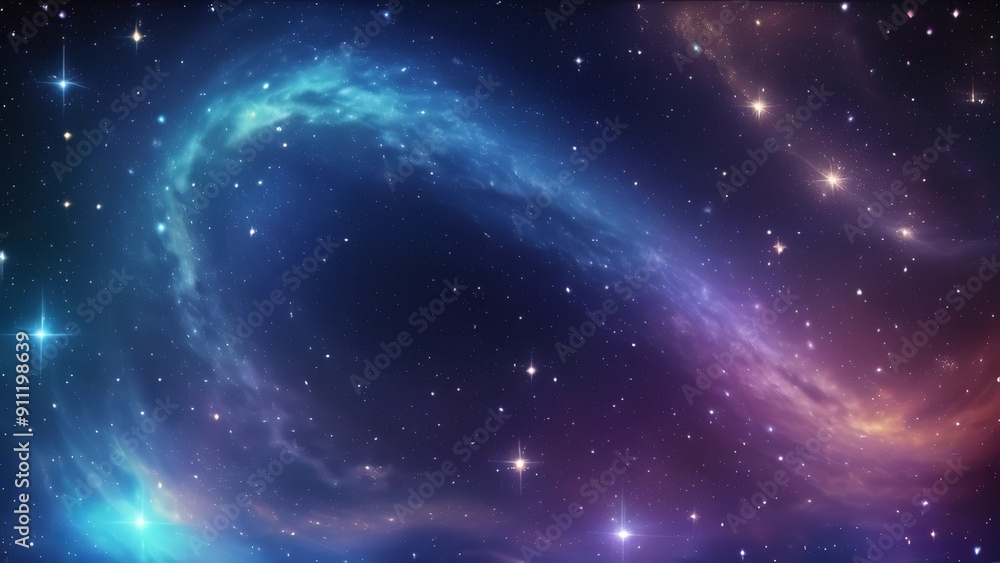 a very pretty galaxy filled with lots of stars in it's space frame ...