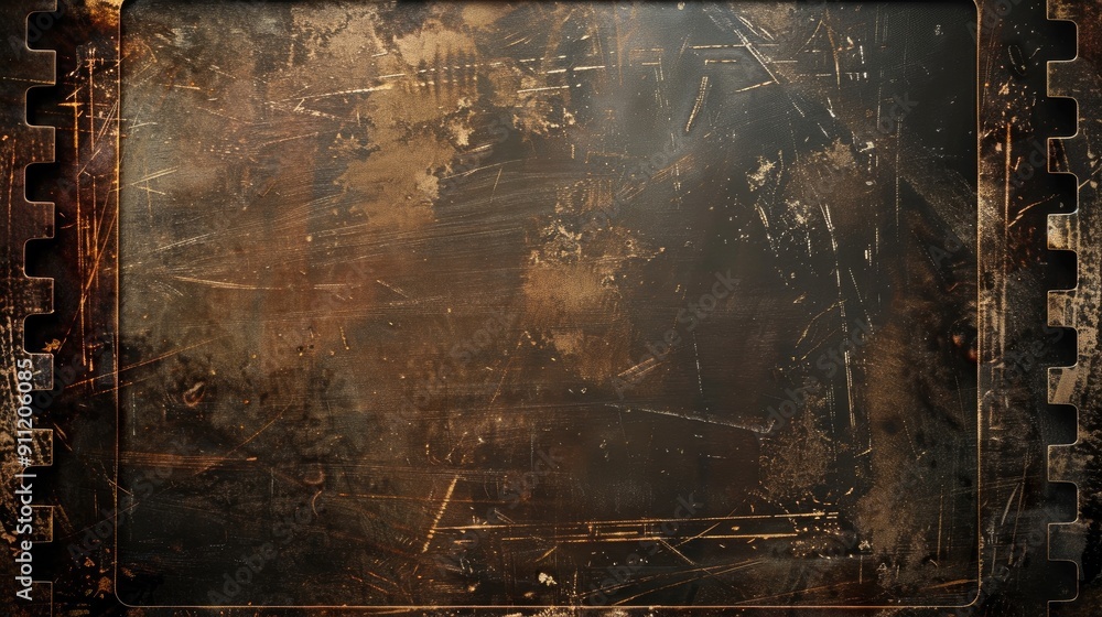 Mockup overlay of scratchy dusty empty Super 8mm film frame with film ...