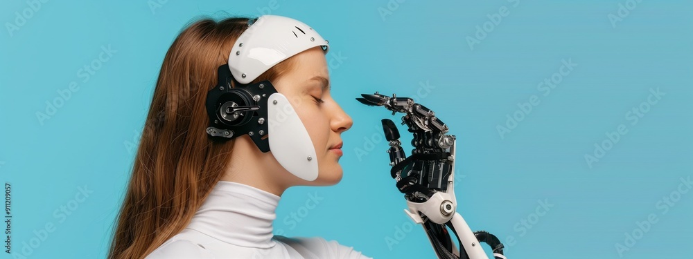 Bionic hand prosthesis. Lower limb prosthetics. Modern medicine. Smart ...