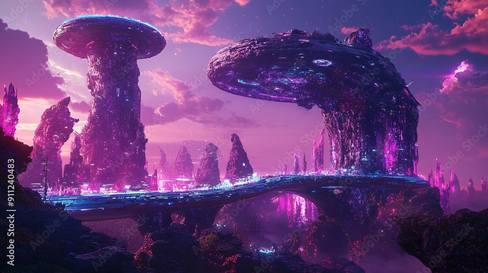 This alien urban landscape is characterized by its breathtakingly ...