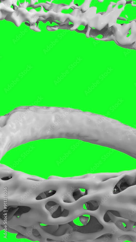 Abstract render liquid white milk flow simulation ripple splash model ...