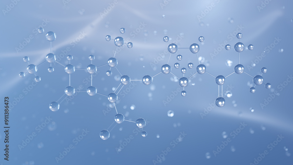 meropenem molecular structure, 3d model molecule, antibiotic ...