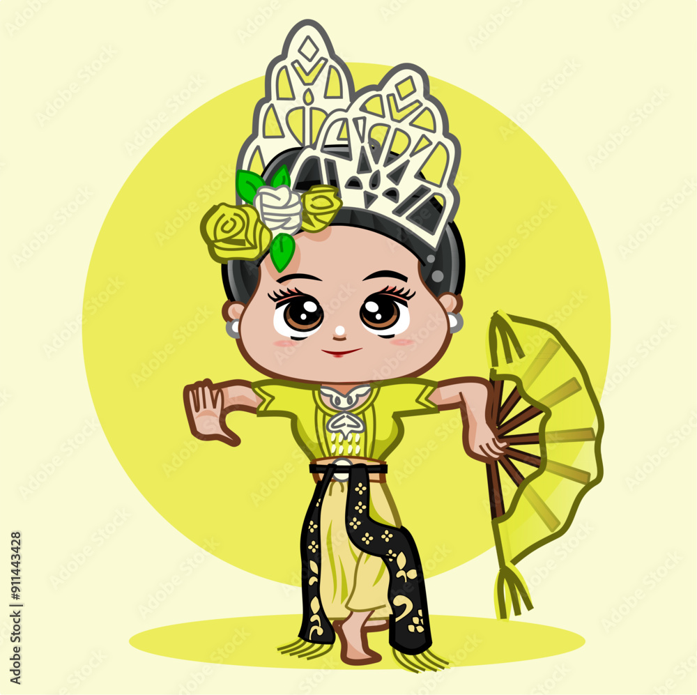CIMAHI,INDONESIA-AUGUST 6, 2024-An Indonesian cute chibi kawaii girl ...