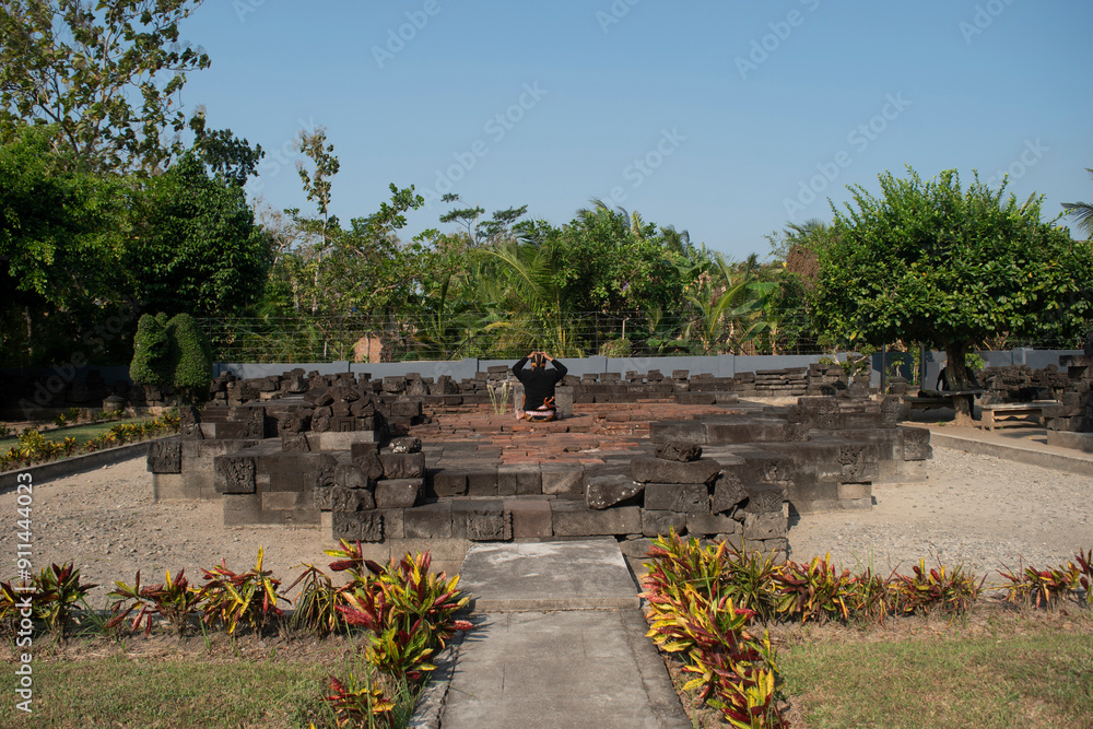 Candi Simping or Candi Sumberjati is a temple with a building structure ...