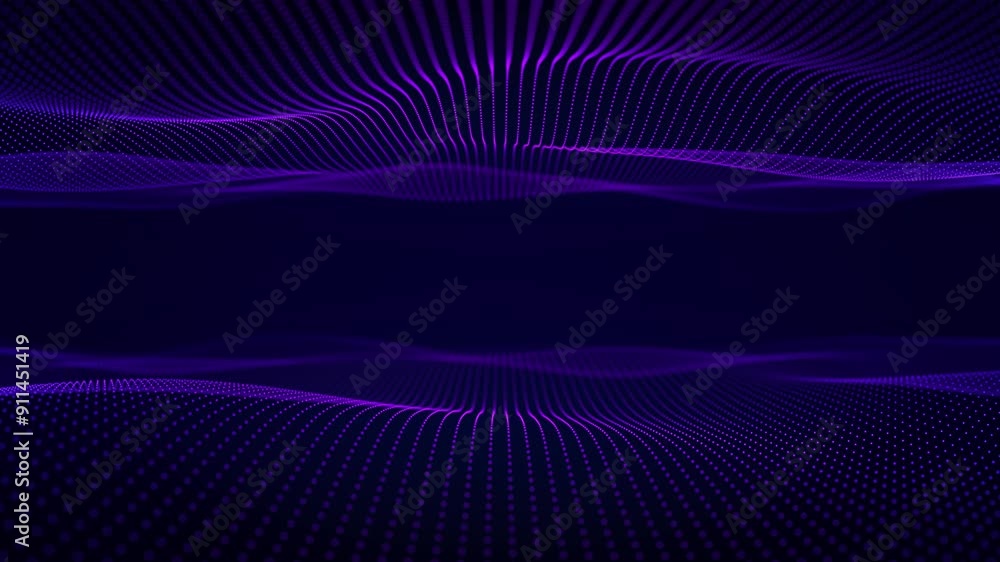 Parallel waves of violet color. Purple symmetrical waves. Smooth ...