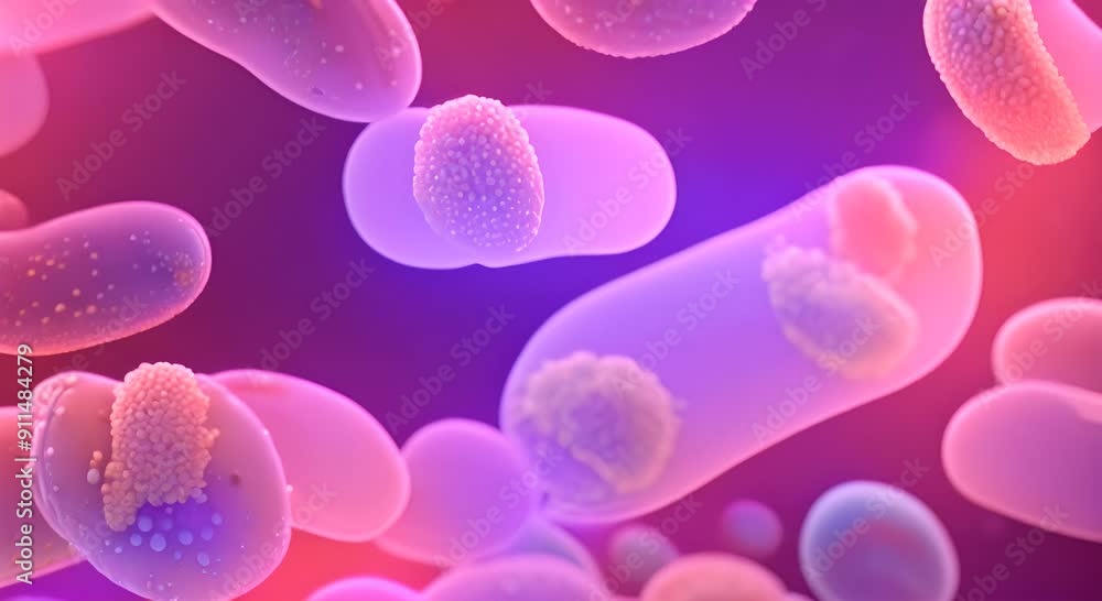 Micro bacterial Bacteria Colony Microbiome and Bacteria inside ...