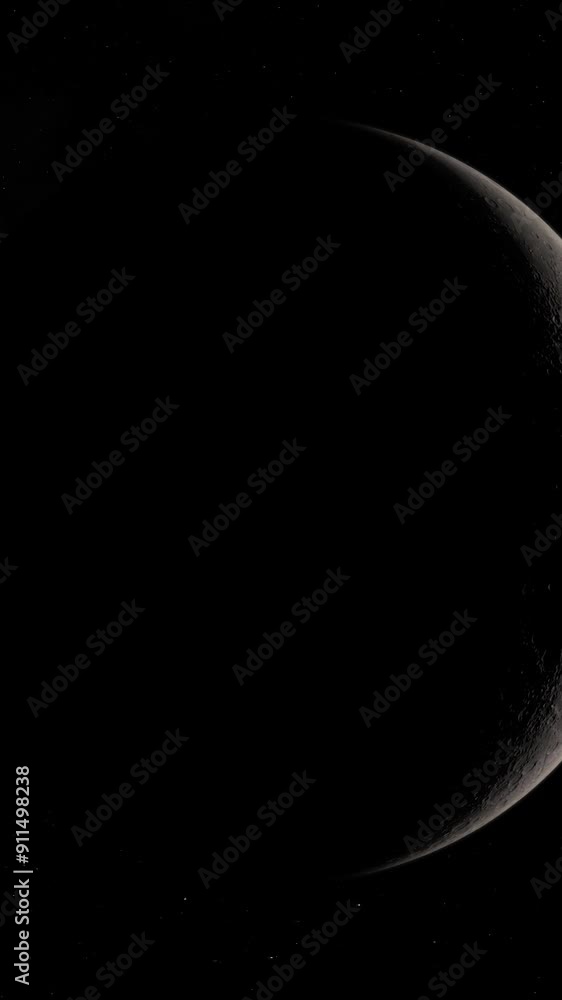 Full moon to new moon. Lunar phases transition.High resolution 4k time ...