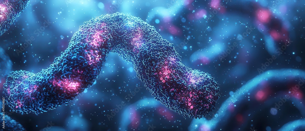 Chromosome mapping with genetic loci shown in a clear visual ...