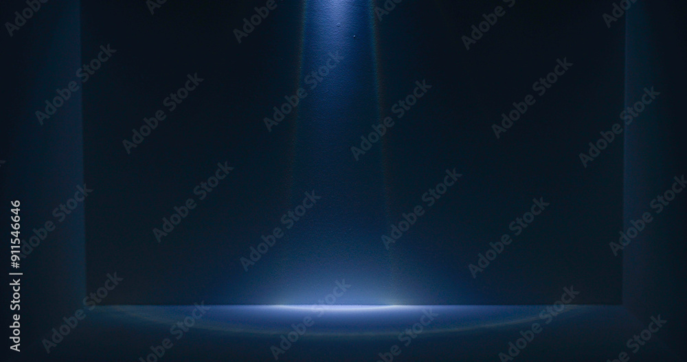 Color and light and shadow in the empty space and there is a spatial ...