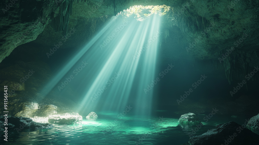 Utilize natural lighting effects such as beams of sunlight piercing ...