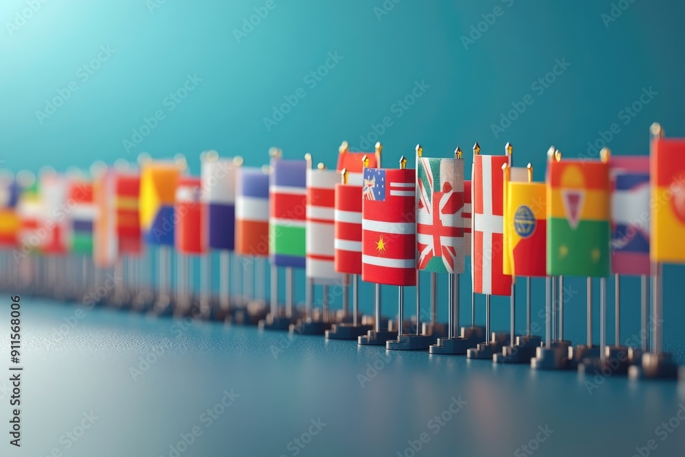 Dynamic Animated GDP Growth Chart with Country Flags Showing Economic ...