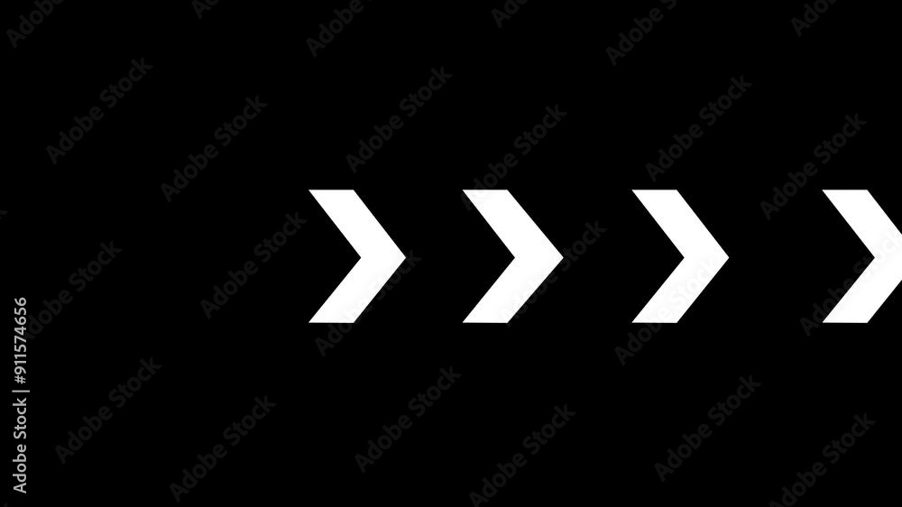 Moving from right arrow sign animation. Arrow loop animation direction ...