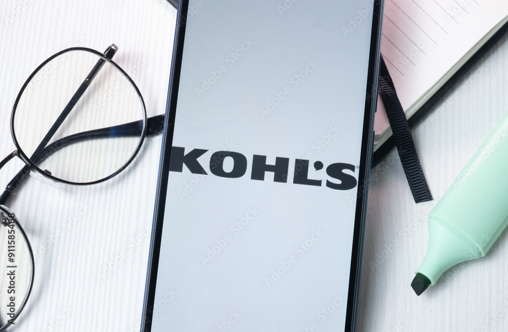 New York, USA - 1 August 2024: Kohls Logo on Phone Screen, Company Icon ...