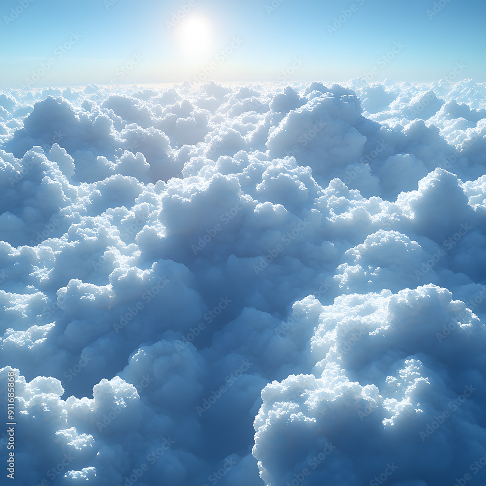 flight over the clouds in blue sky animation - 4k new stock video ...