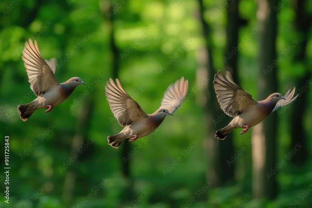 Mourning Doves in Flight: A Symbol of Nature Conservation and Birding ...