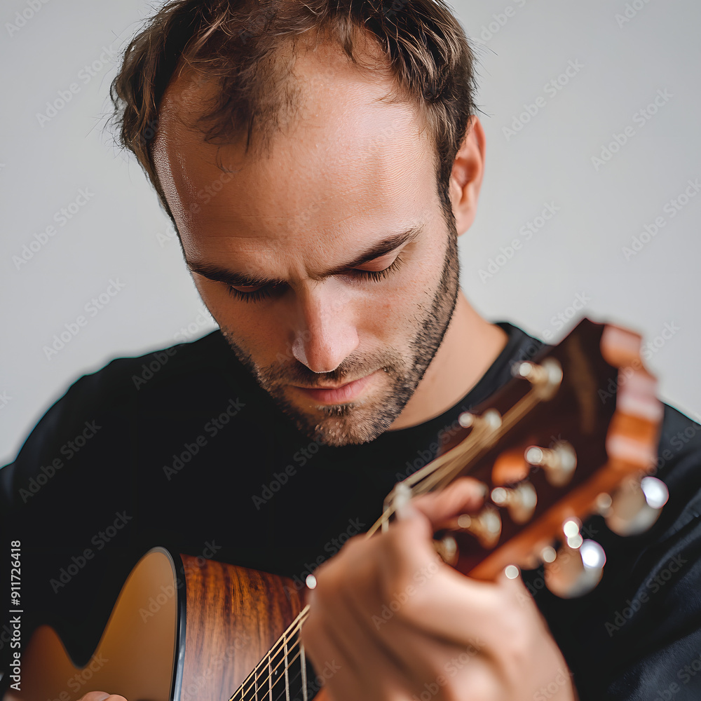 vertical video. instrument tuning. professional musician. casual ...