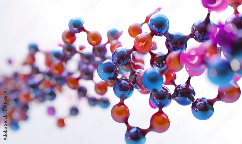 Visualizing the van der Waals structure of tirzepatide molecule Stock ...