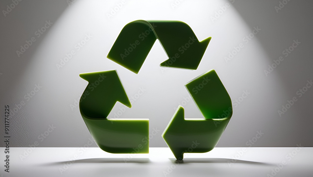 Reduce, reuse, recycle symbol. Ecological concept. An ecological ...