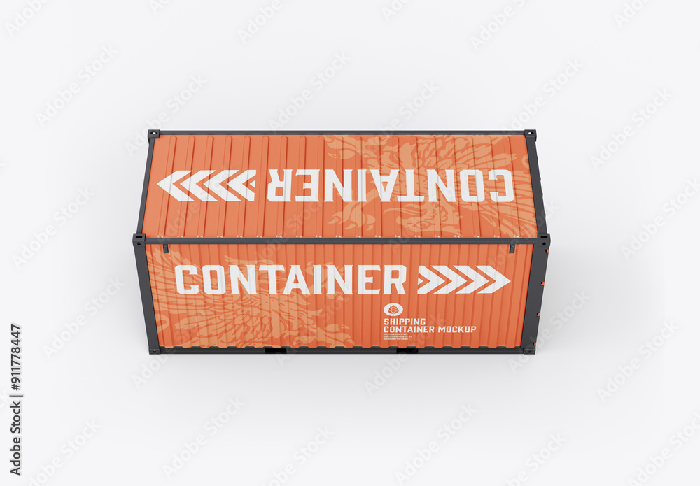 Shipping Container Mockup Stock Template | Adobe Stock