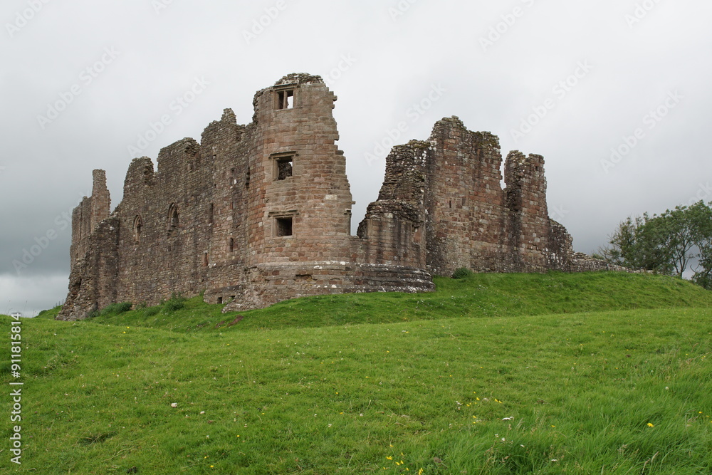 Brough Castle is a ruined castle in the village of Brough in Cumbria ...