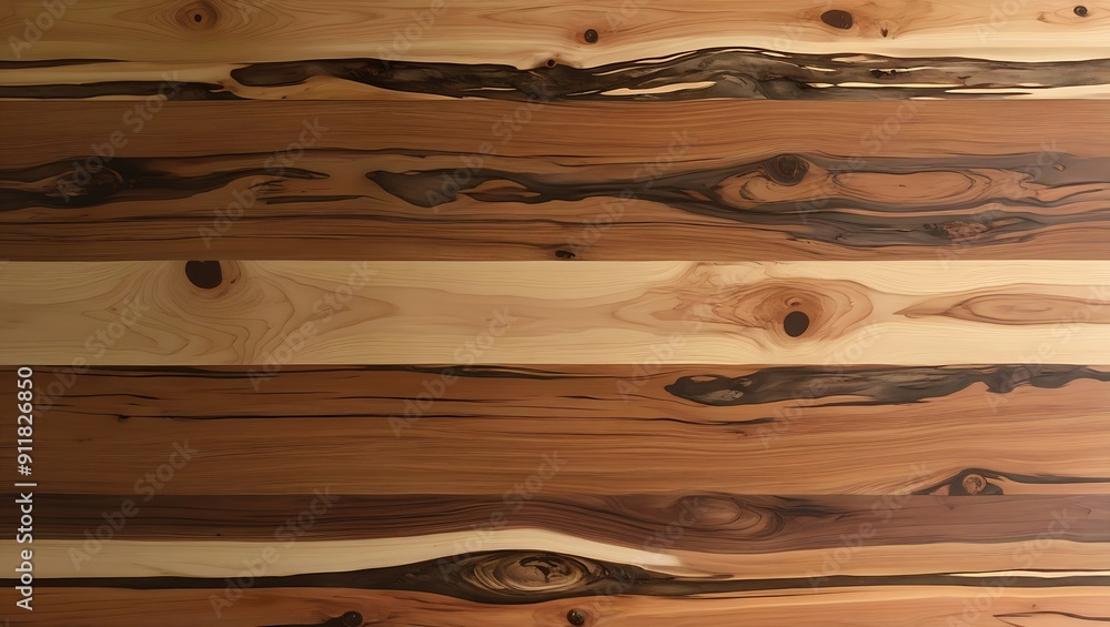 Five horizontal planks of wood showing natural grain patterns. Ideal ...