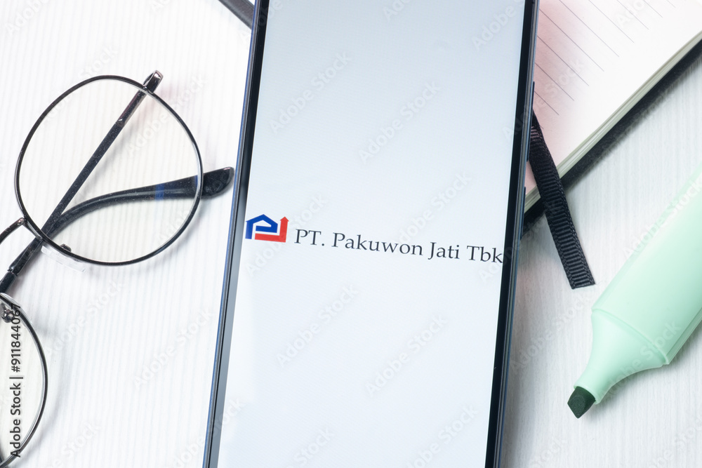 New York, USA - 1 August 2024: Pakuwon Jati Tbk Logo on Phone Screen ...
