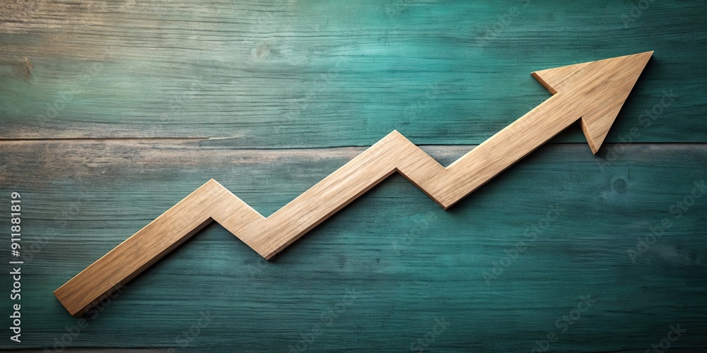 Upward arrow pointing towards success, progress, growth, achievement ...