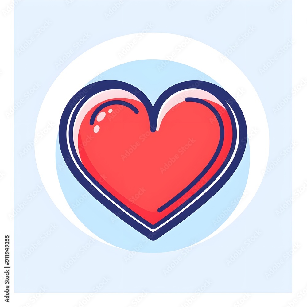 heart icon, simple line art, minimalistic style, white background ...