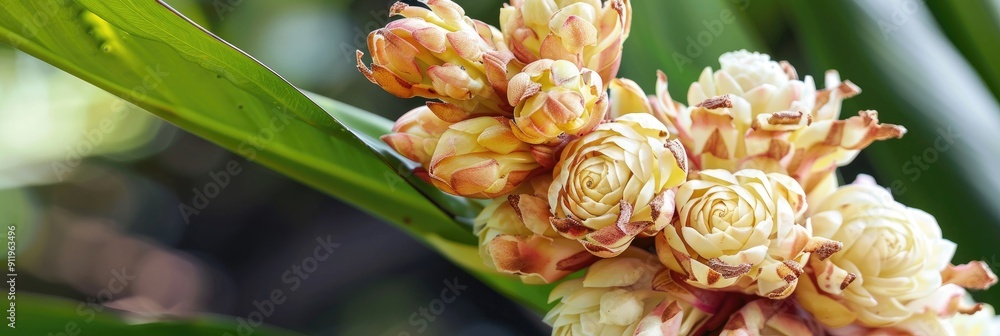 Aromatic Ginger Kaempferia galanga also known as Resurrection Lily ...